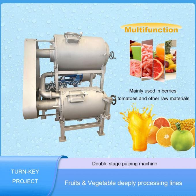 Industrial Automatic Fruit Pulp Making Machine For Mango Pulp Processing