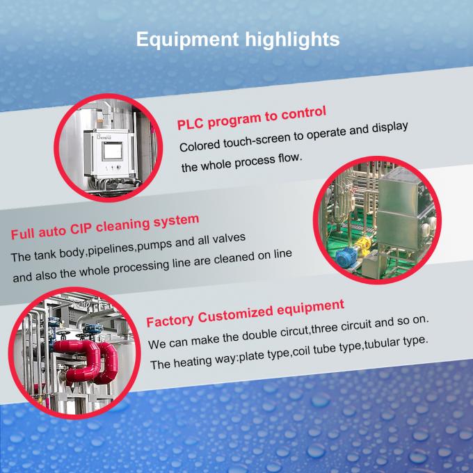 Auto Flow Control Liquid Storage Tanks Food Industry Cip Systems