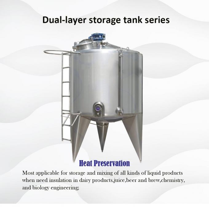 Multi Stage SUS316 Stainless Steel Tanks With Jacket Temperature Control