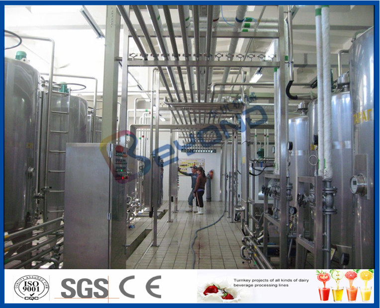 Full Auto UHT Milk Processing Line , Dairy Milk Processing Plant Milk ...