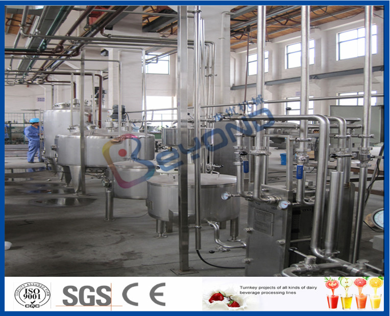 PLC Touch Screen Control Milk Products Manufacturing Machines For Pure ...