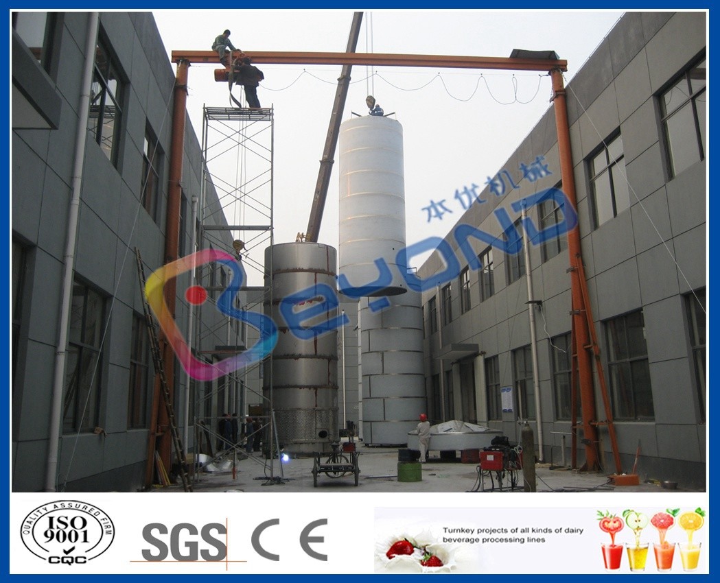 Large Outdoor Stainless Steel Storage Tanks / SUS304 SUS316 Stainless ...