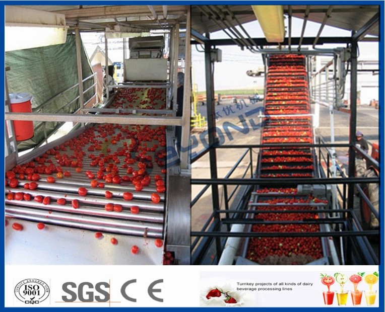 Tomato Sauce Making Machine Tomato Paste Production Line With Hot ...