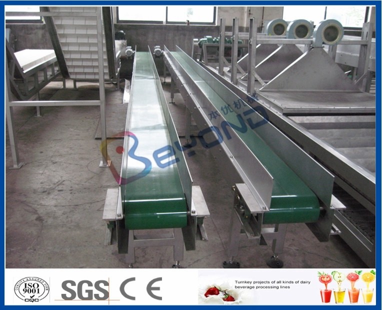Heat Resistant Slat Conveyor Belt System For Orange Sorting Machine ...