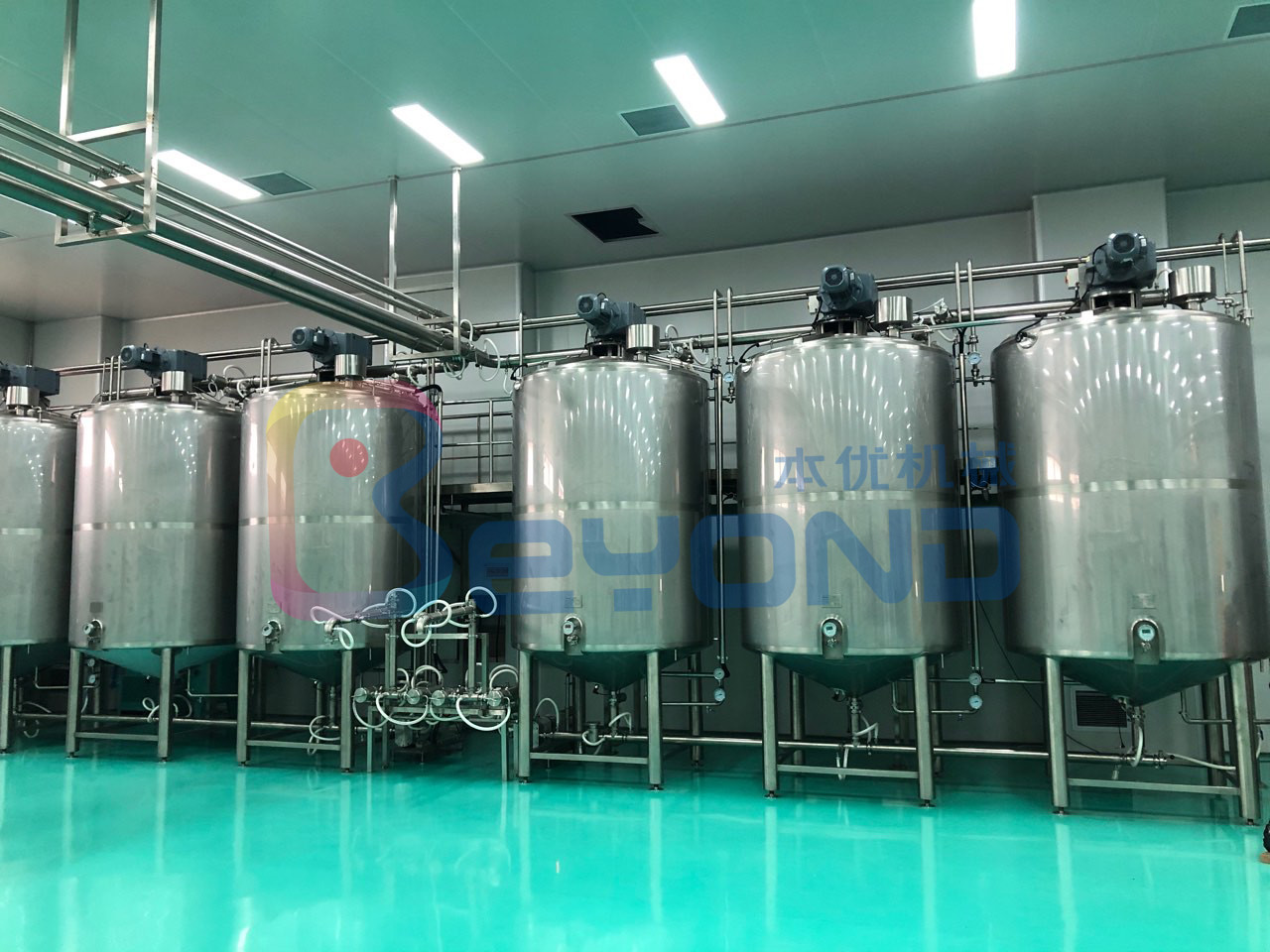 SS 50mm Insulation 3000L Yogurt Fermentation Tank for dairy products ...