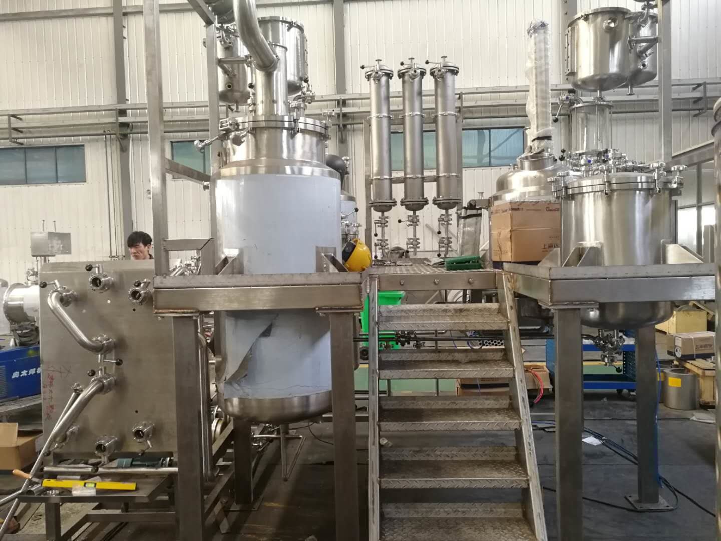 500L Tea Leaf Coffee Tank Extractor Anti Explosion Mirror Polishing ...