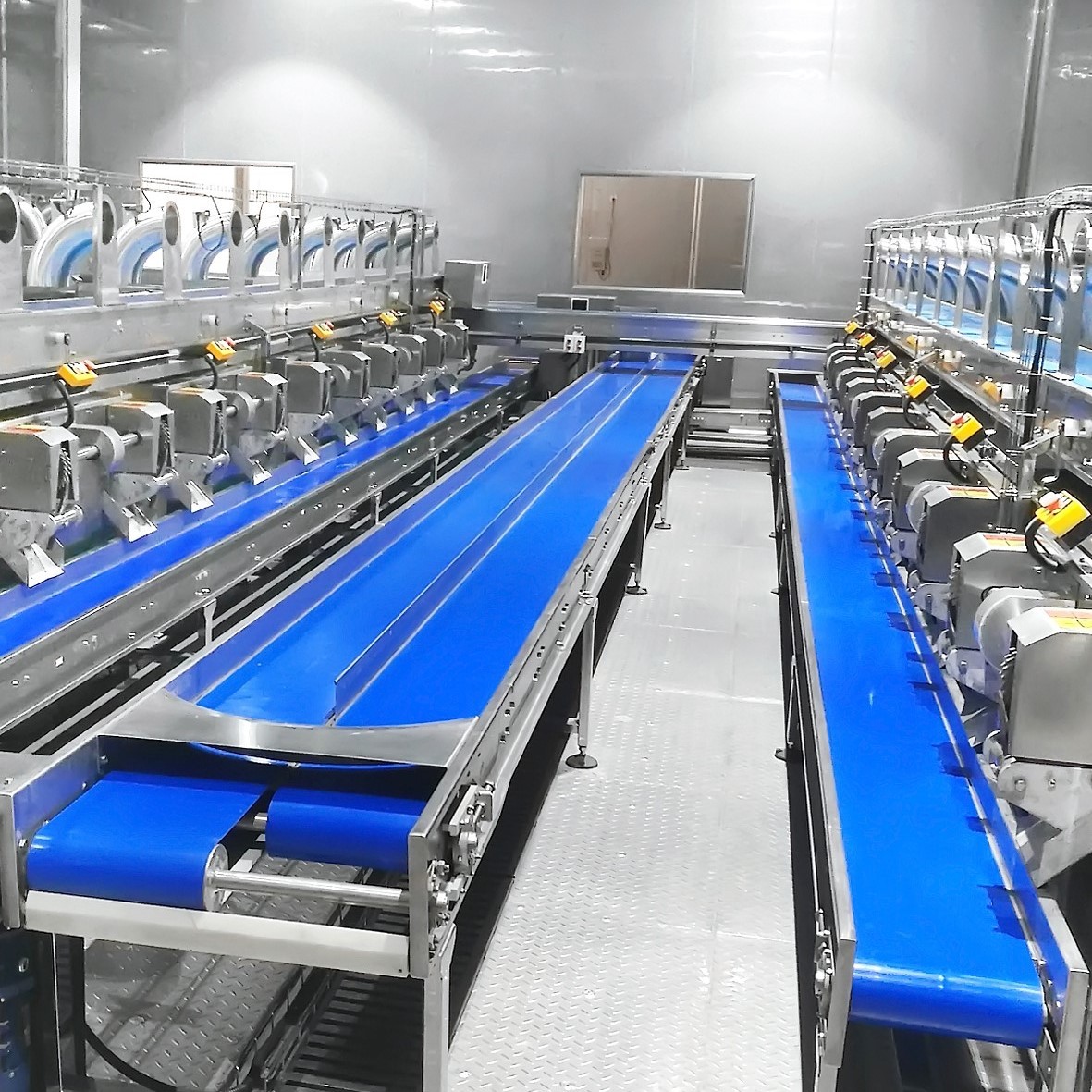 Heat Resistant Slat Conveyor Belt System For Orange Sorting Machine ...