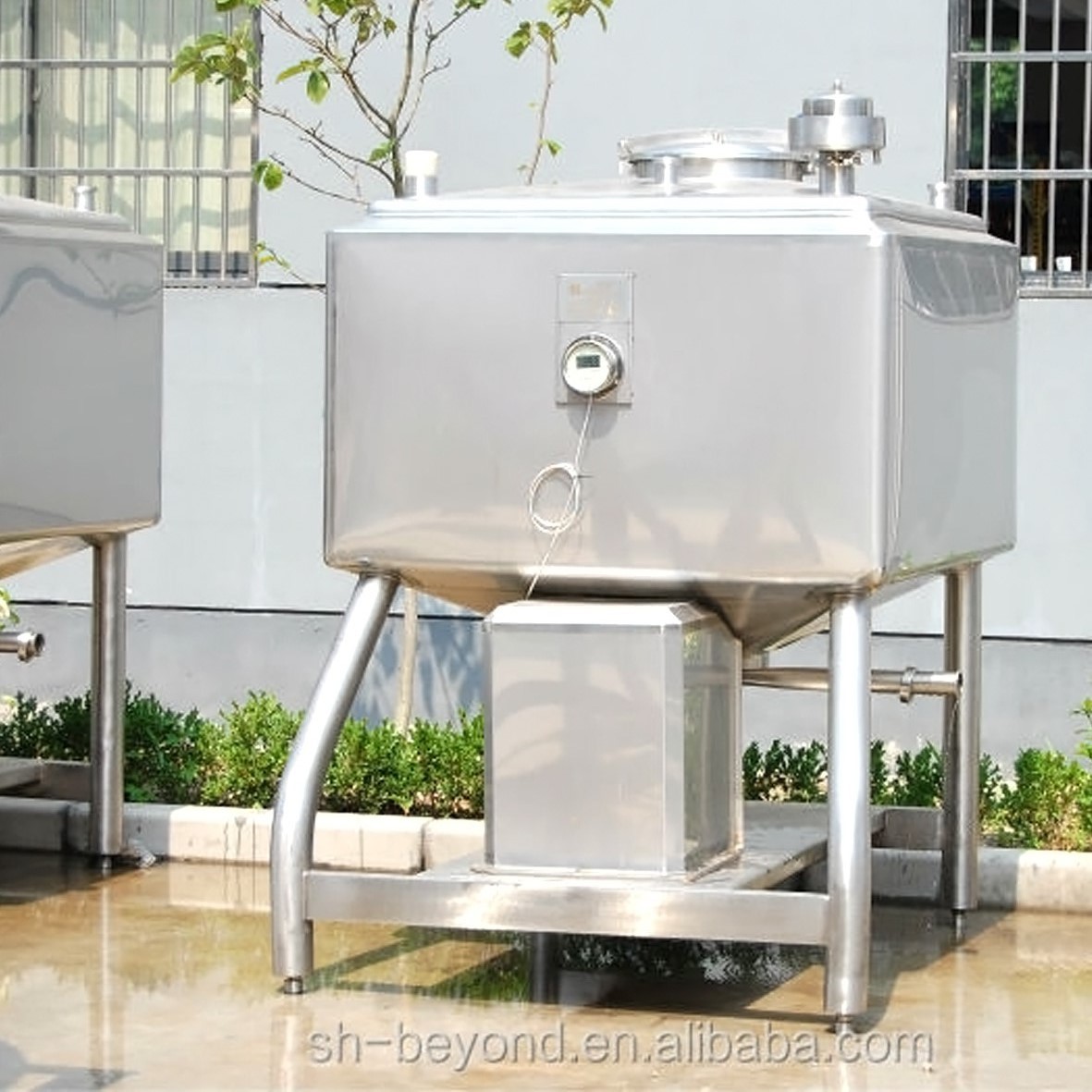 300L-2000L bottom shearing emusification tank for sugar melting tank ...