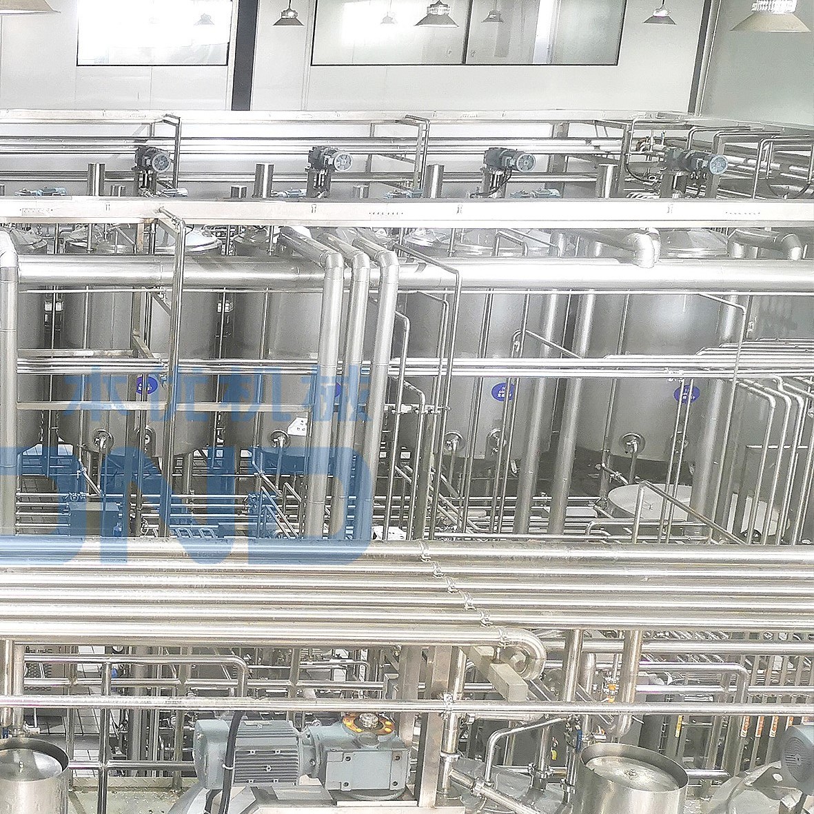2000LPH PLC Control UHT Milk Production Line With Butter / Cheese ...
