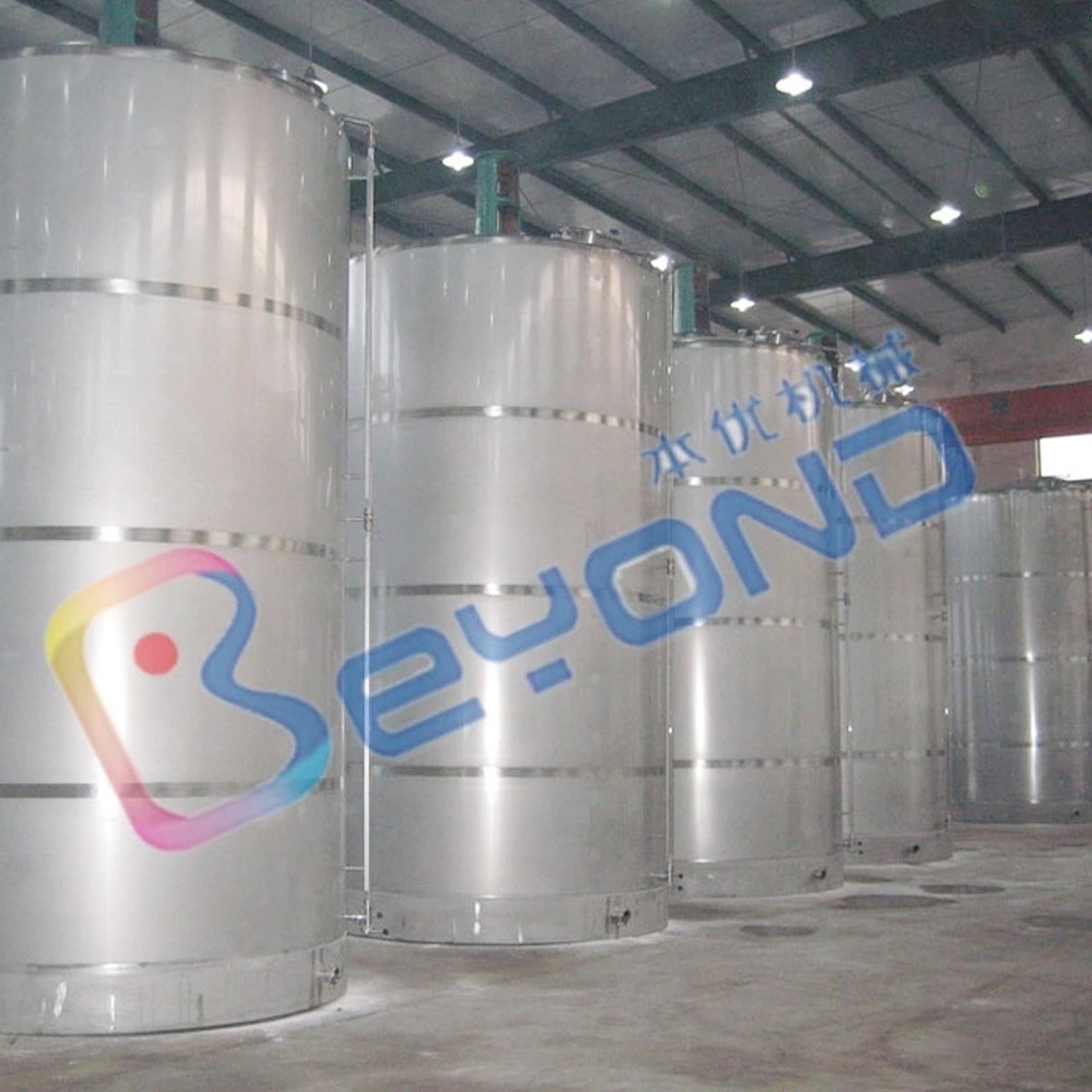 CE One Side Mounted Agitator Stainless Steel Cylinder Tank For Milk ...