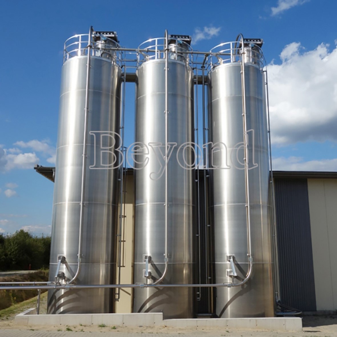 20000L Large Outdoor SUS304 Milk Storage tank /Milk Silo With agitator ...