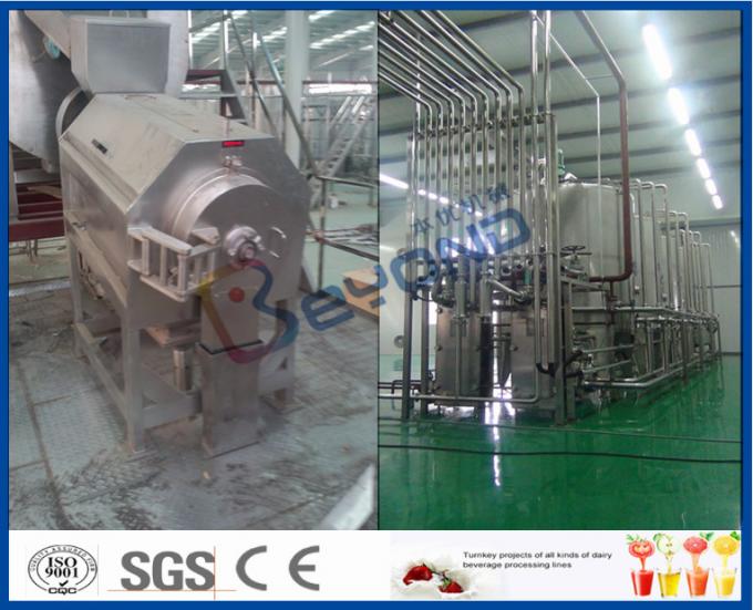 Orange / Mango Juice Processing Industrial Fruit Juicer Machines , Juice Production Line